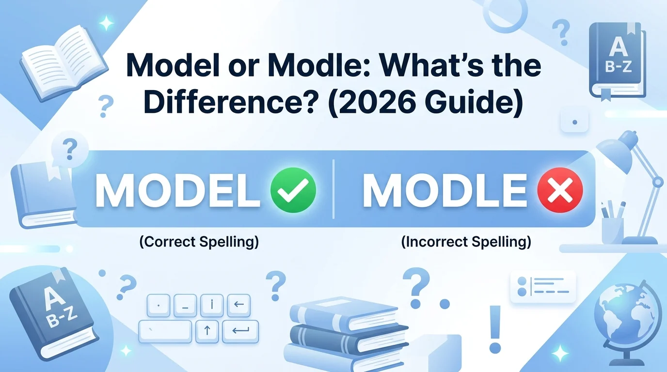 Model or Modle: What’s the Difference? (2026 Guide)